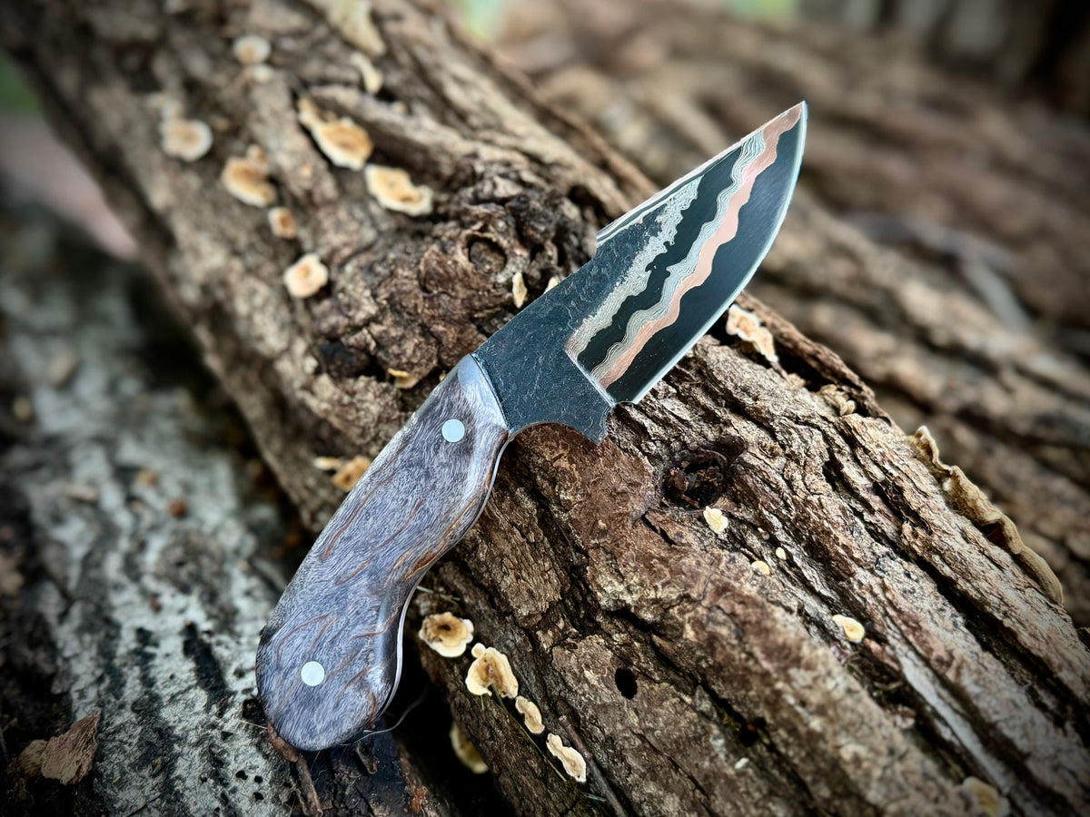 Copper Cu-Mai Knife - Damascus Steel | Heritage Designs – Heritage ...